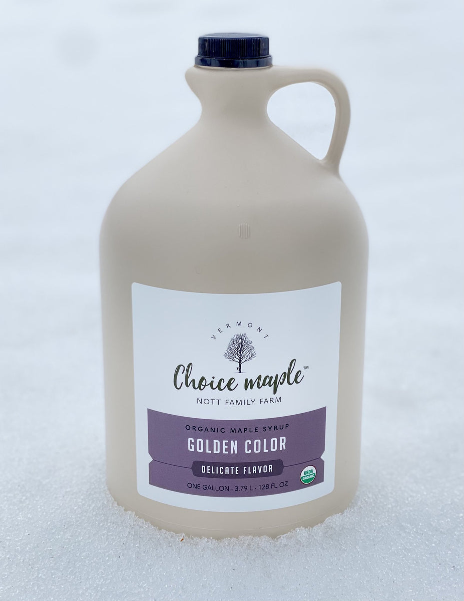 Organic Maple Syrup, 4 One Gallon Case – Choice Maple
