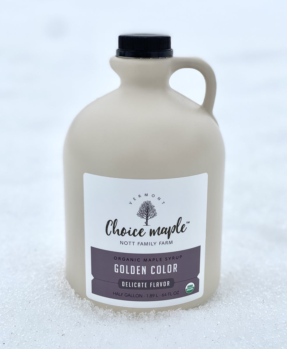 Organic Maple Syrup, 2 One Half Gallon Case – Choice Maple